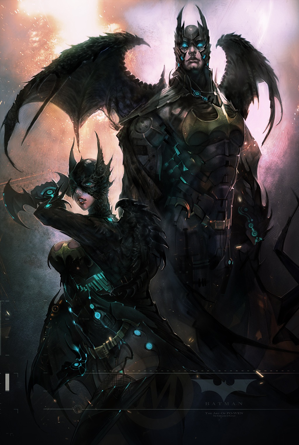 Fashion and Action: Batman & Batgirl With A High Fantasy Art Twist by ...