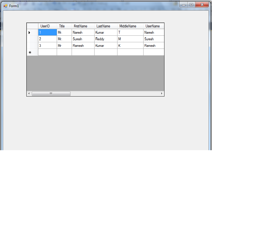 Net Tutorial How To Bind Sql Data To Datagridview In Windows Application Using Cnet 1092