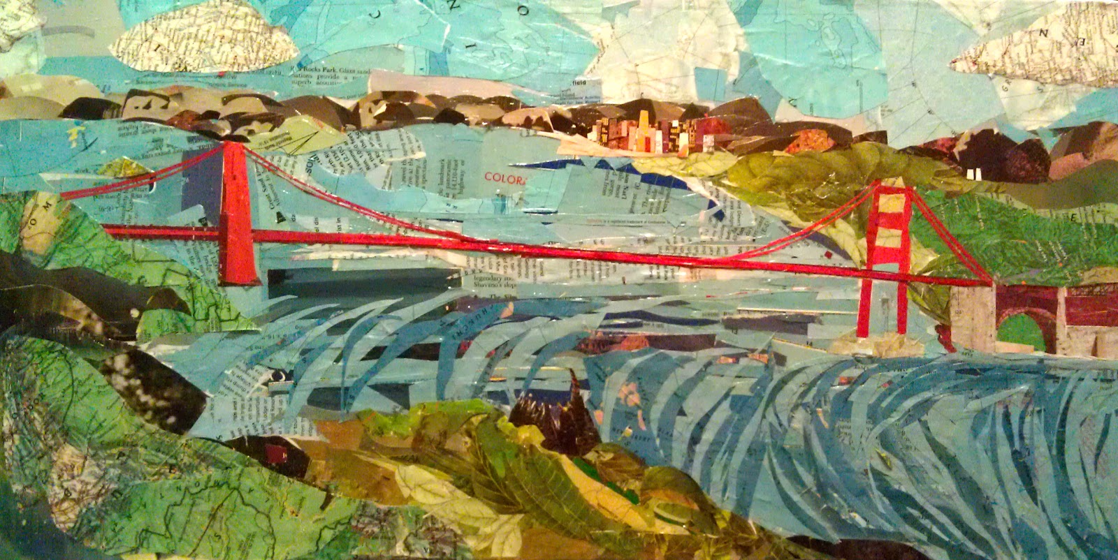 Amy's Creative Blog: Collage, Golden Gate Bridge