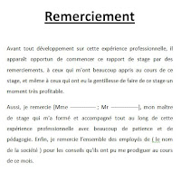 4 exemples de remerciement rapport de stage.doc | Cours génie civil ...