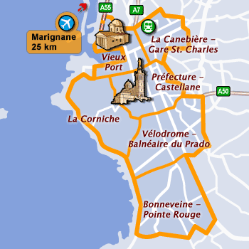 france: Map of Marseille City Pictures