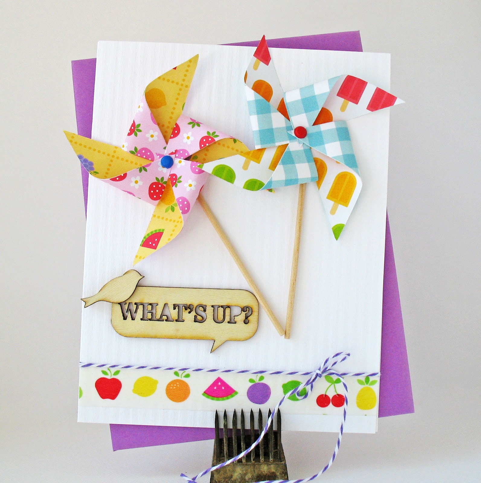 Card-Blanc by Kathy Martin: What's Up?