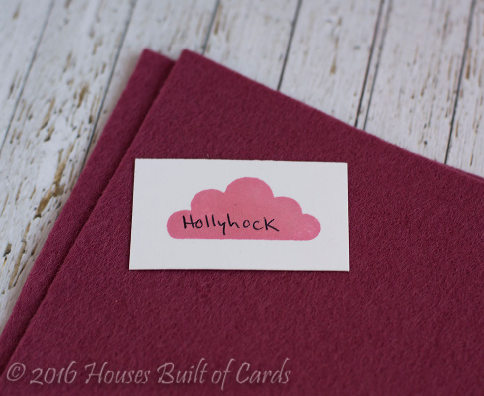 Houses Built of Cards: SSS Felt, Cardstock, and Ink Comparison