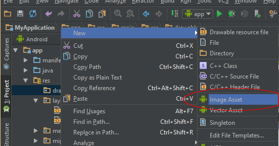 dominoc925: Use Android Studio's Image Asset to conveniently create Android action bar menu ...