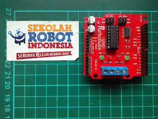 Memprogram Arduino Driver Shield L293 Robotale | Arduino Libs - Ayo Belajar Arduino