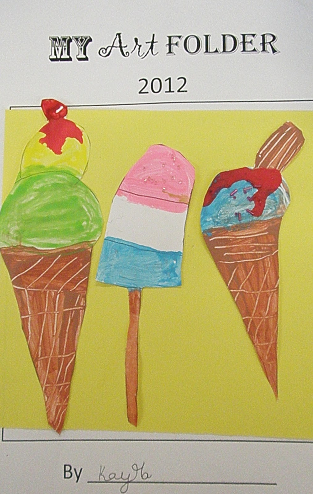 Art with Mrs Baker: Ice cream Paintings