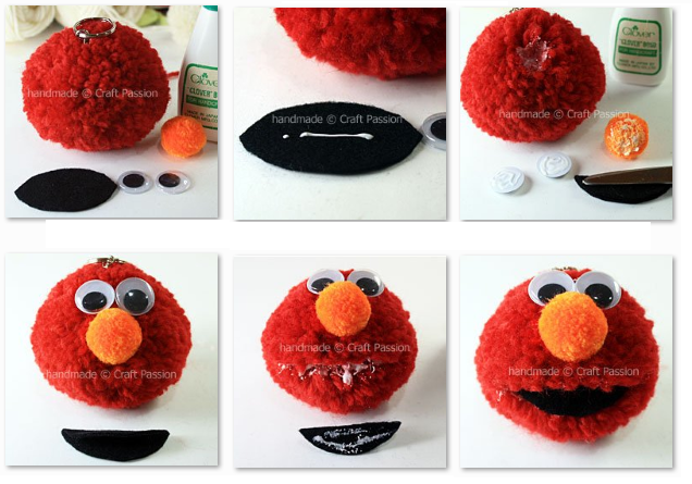 Como hacer a Elmo en foami - Imagui