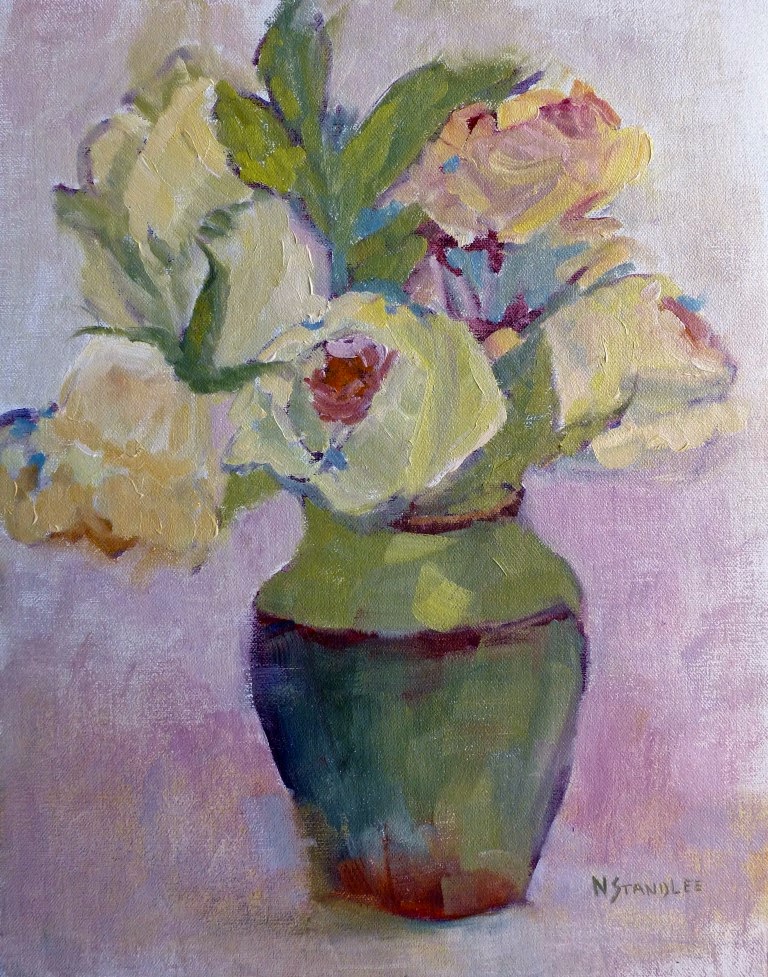 Nancy Standlee Fine Art: Atlanta Roses, Oil Floral, Nancy Franke ...