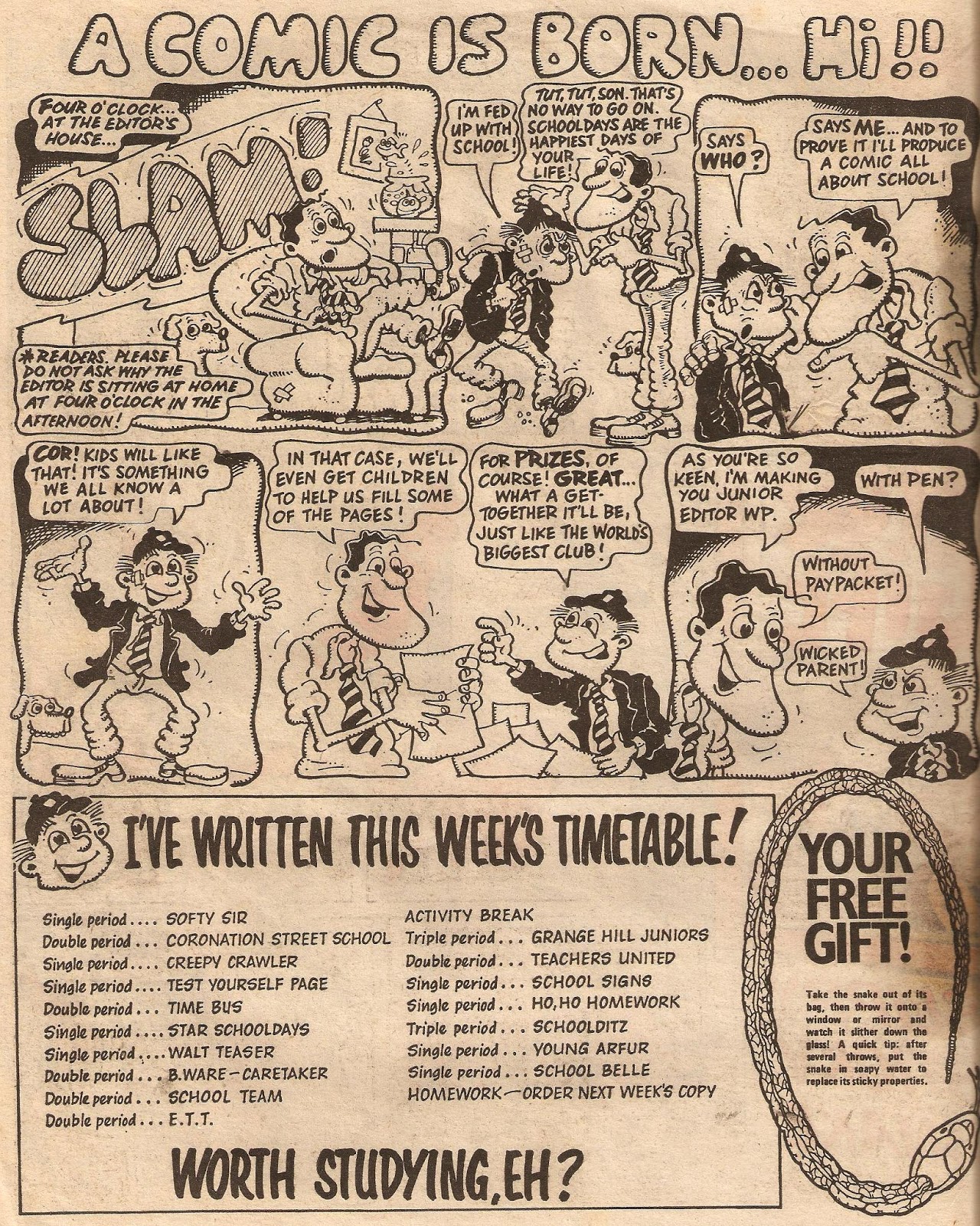 Wacky Comics!: Back in 1983 - School Fun Is Launched!