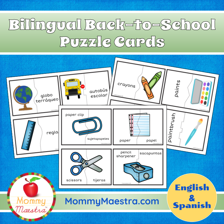 Mommy Maestra: Bilingual Back-to-School Printables