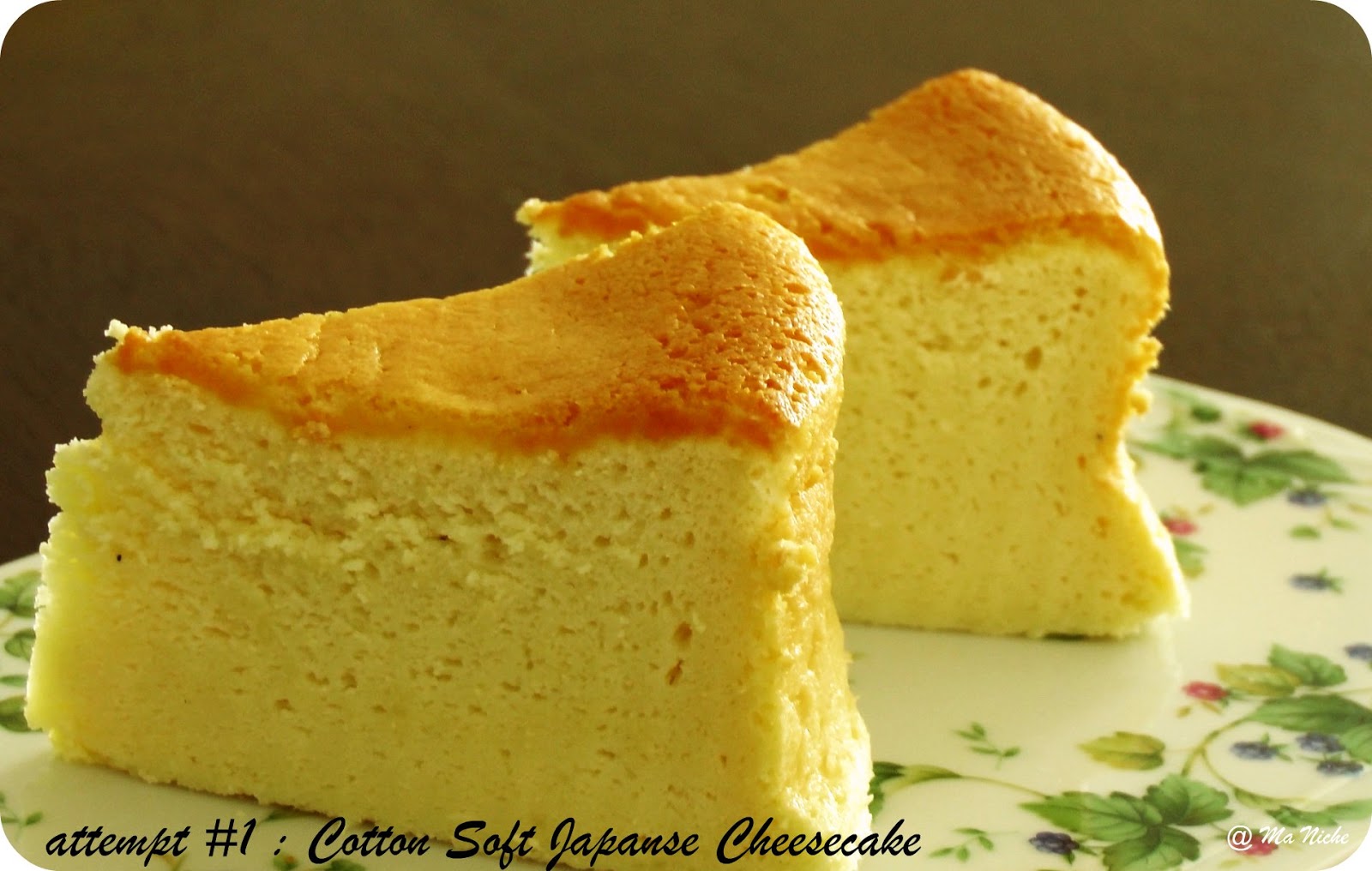 Ma Niche : Baking Partners Challenge: Cotton Soft Japanese Cheesecake