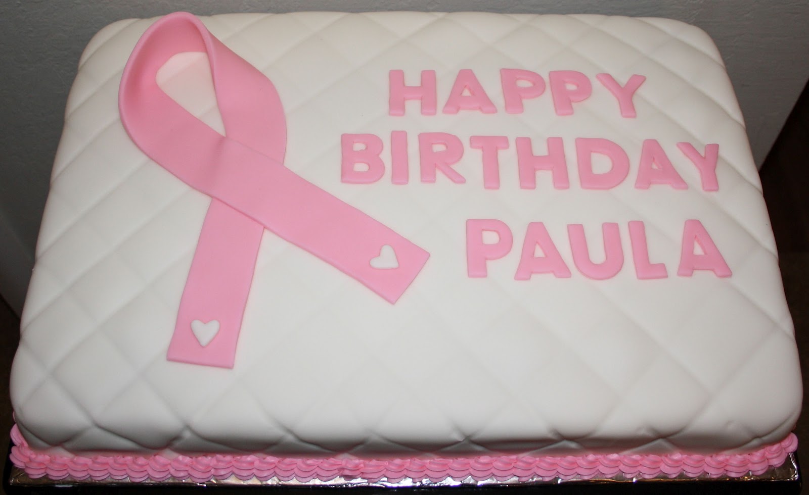 Jacqueline's Sweet Shop: Breast Cancer Awareness Cake