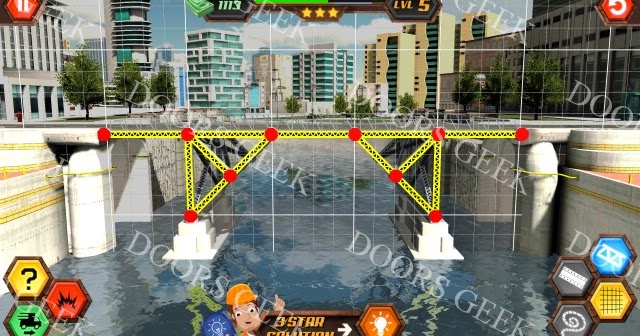 Bridge Construction Simulator [Easy] Level 5 ~ Doors Geek
