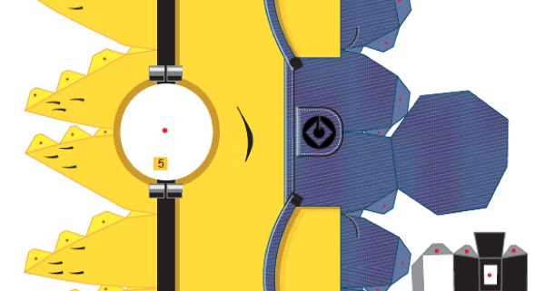 Minion - CASA DO PAPERCRAFT