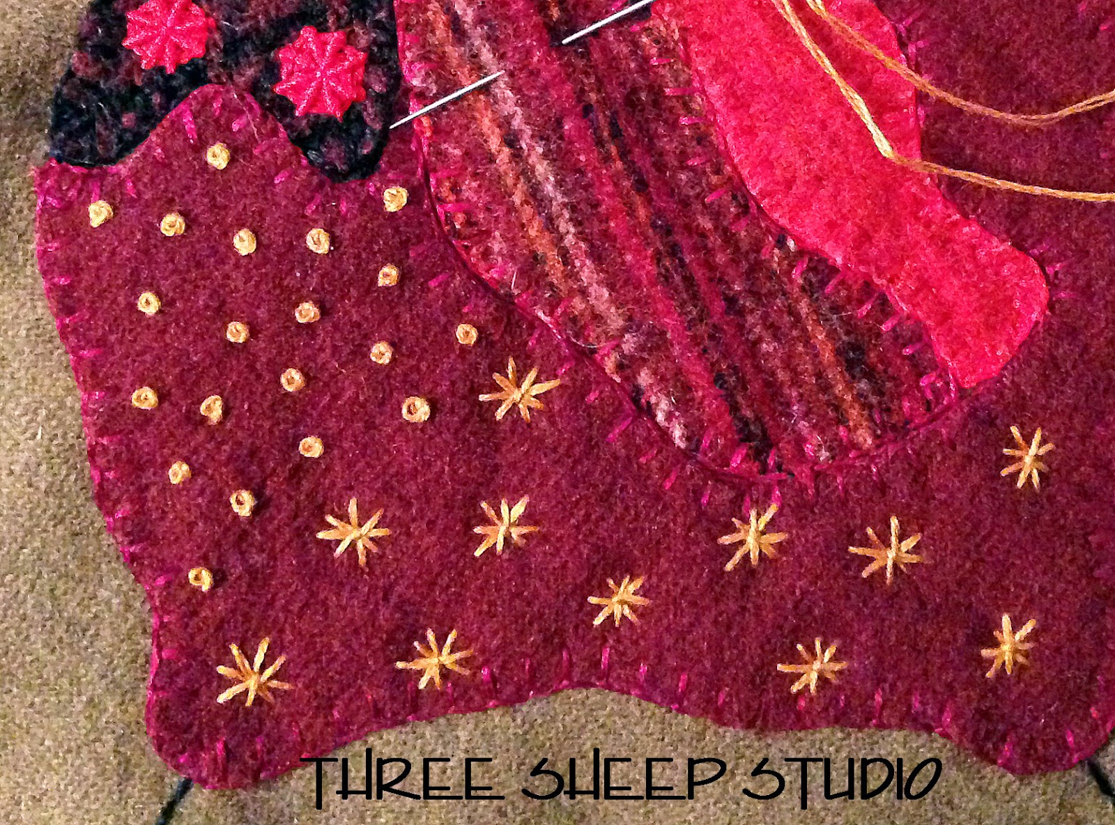 Three Sheep Studio: Wool Applique...