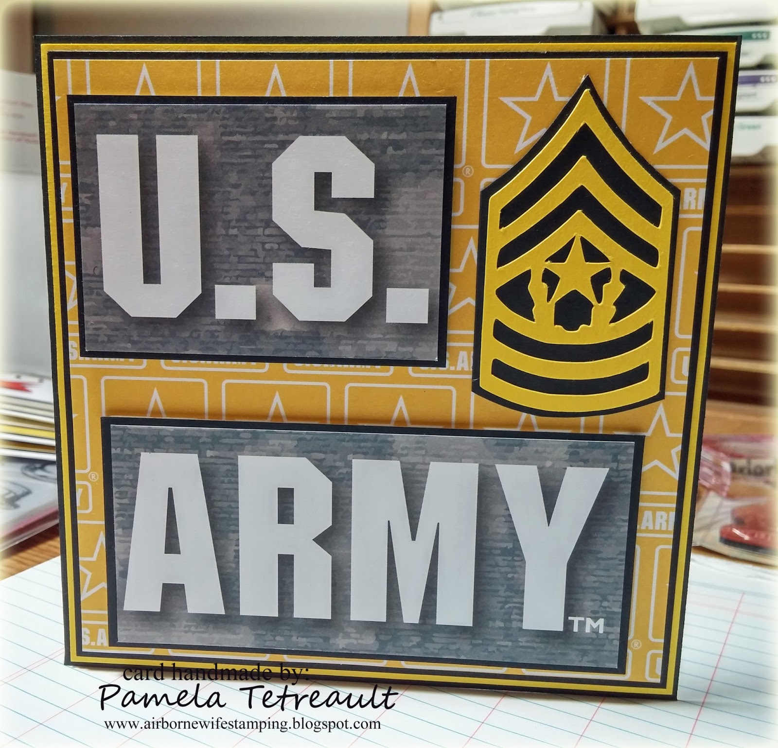airbornewife's stamping spot: U.S. Army Strong Congratulations card for ...