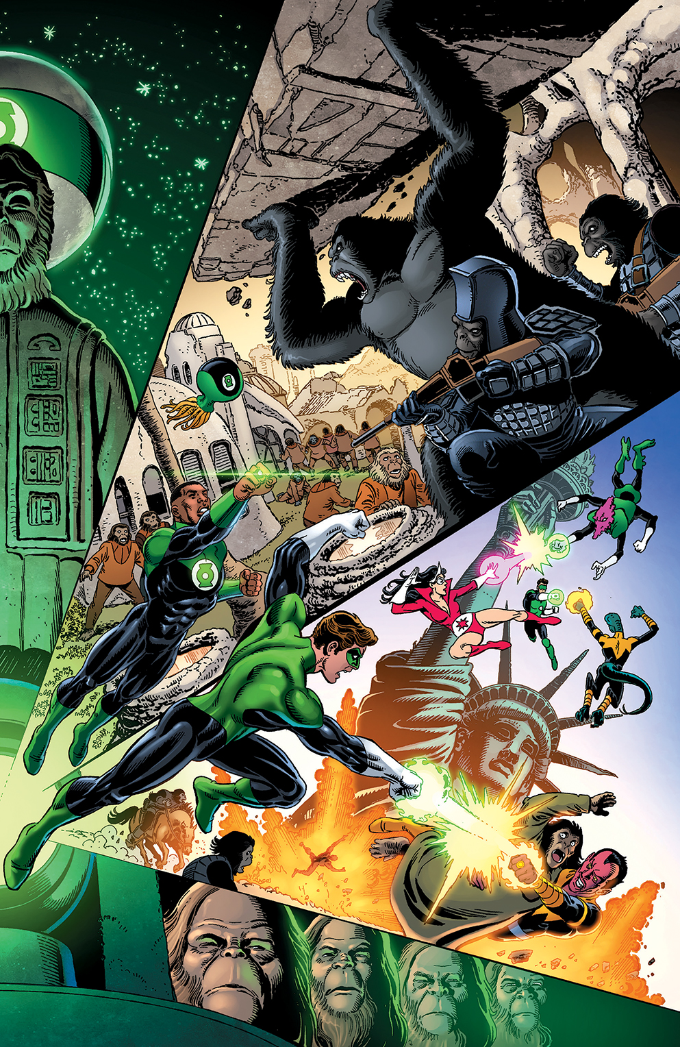Weird Science DC Comics: Planet of the Apes / Green Lantern #1 Review