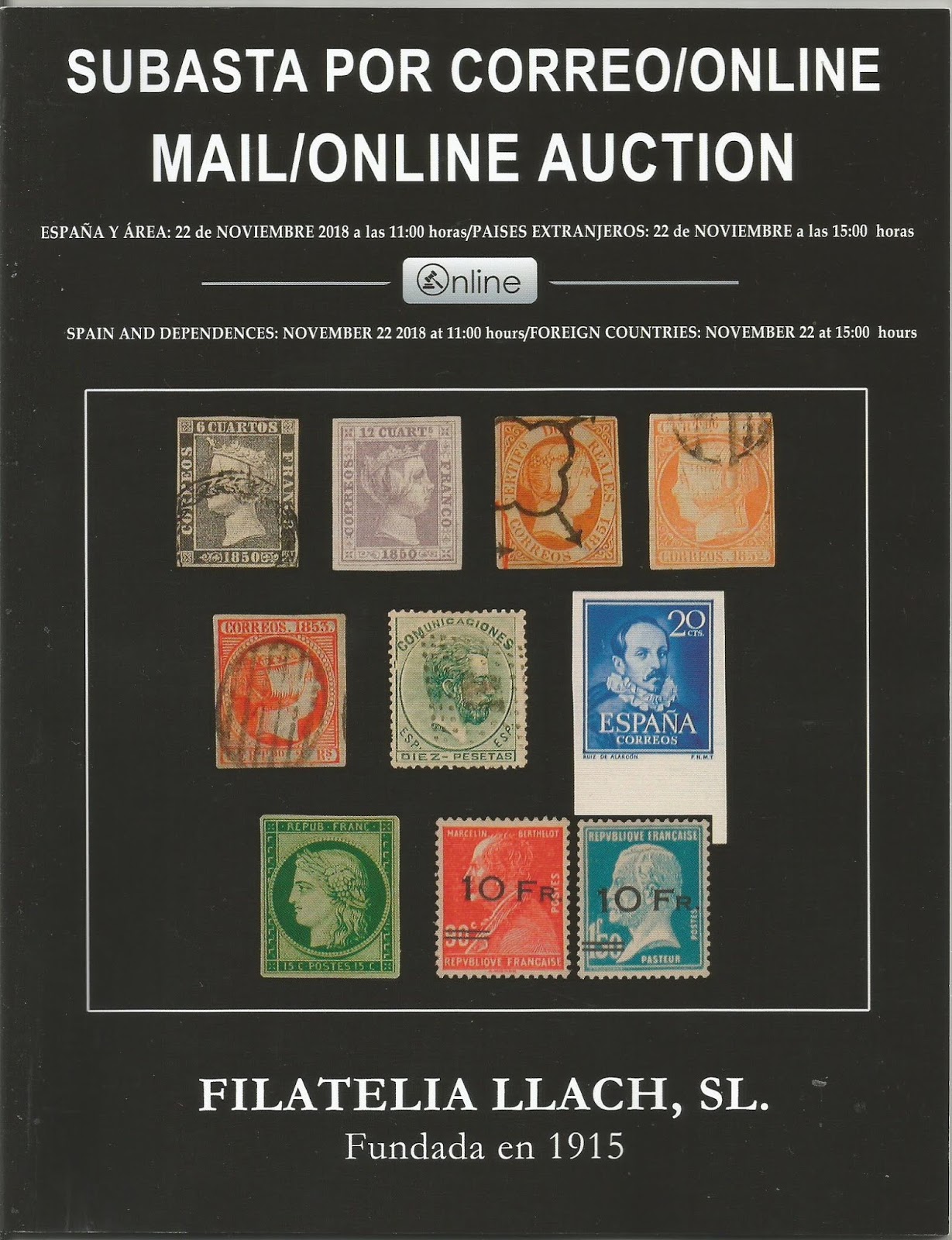 O Filatelista: Leilões Filatélicos de Novembro - IV