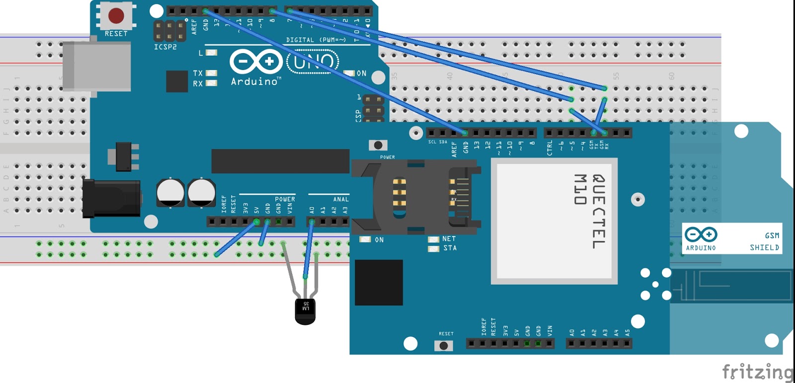 Fun with electronics and sensors: Temperature logger using arduino and thingspeak