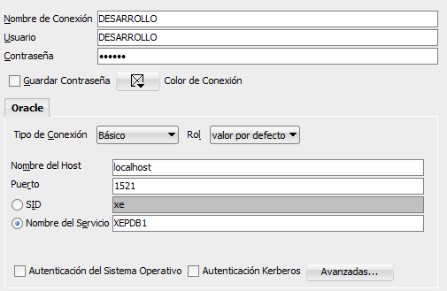 Crear usuarios, asignar y revocar roles en Oracle XE con SQL Developer