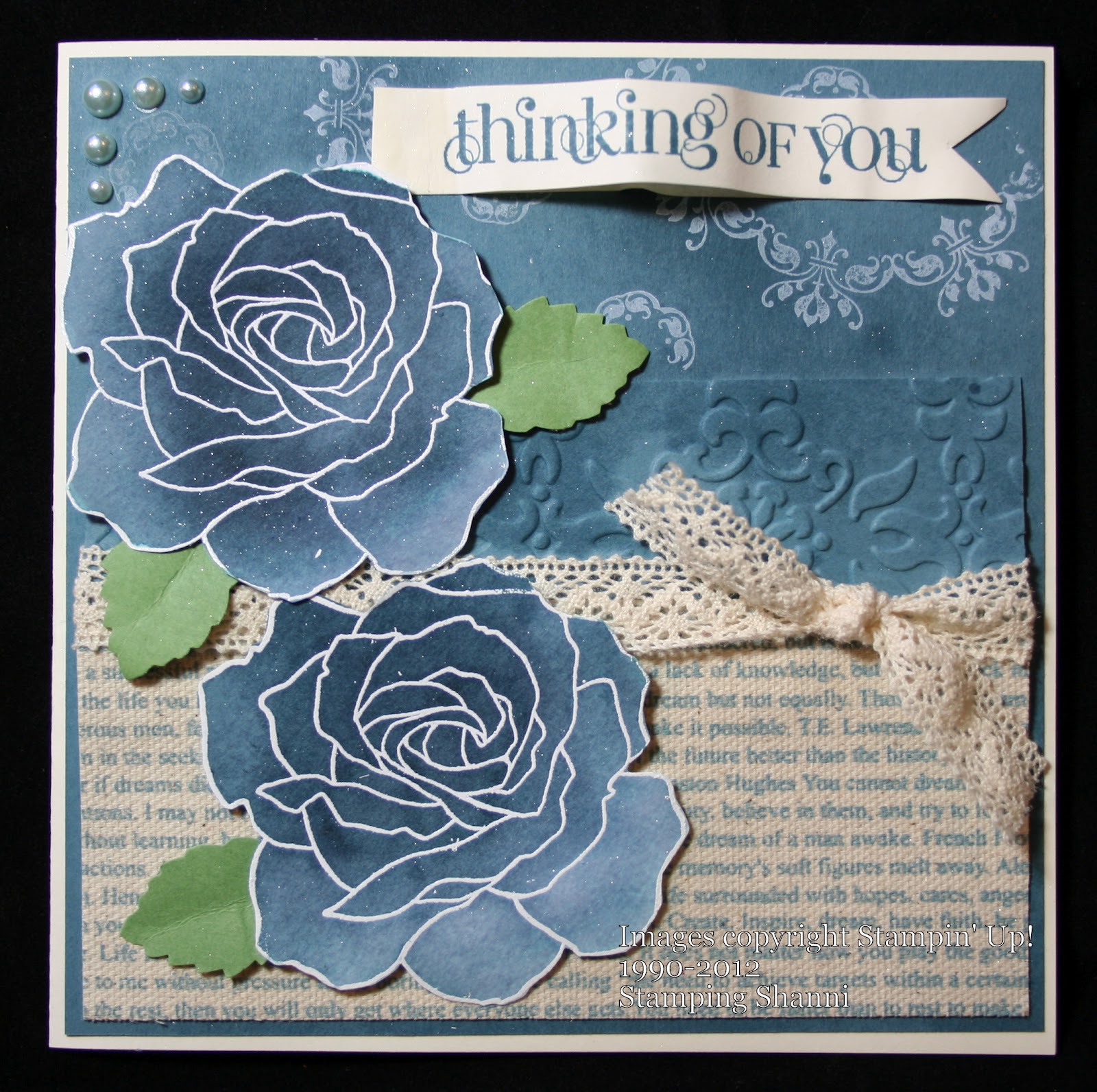 Stamping Shanni: Sad times. . . means blue cards.