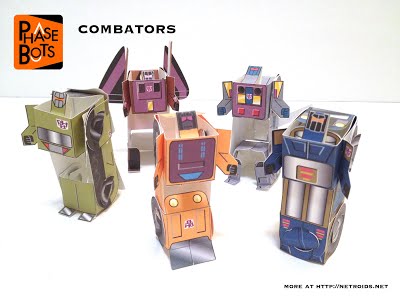 Phase Bots: Combators Paper Toys | Paperized Crafts