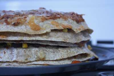 7-Layer Three Bean Tortilla Pie