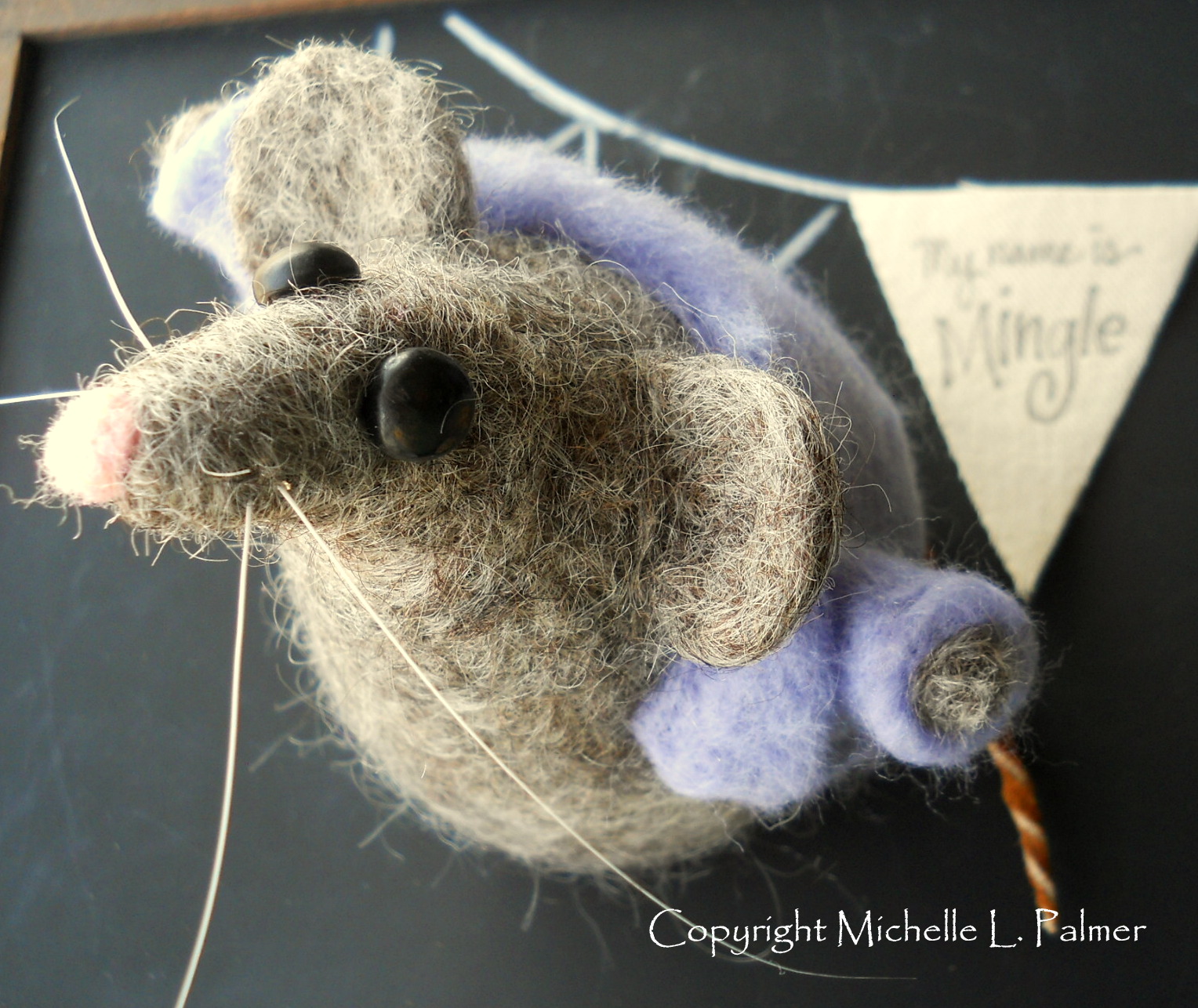 Michelle Palmer: Needle felted wool mice...