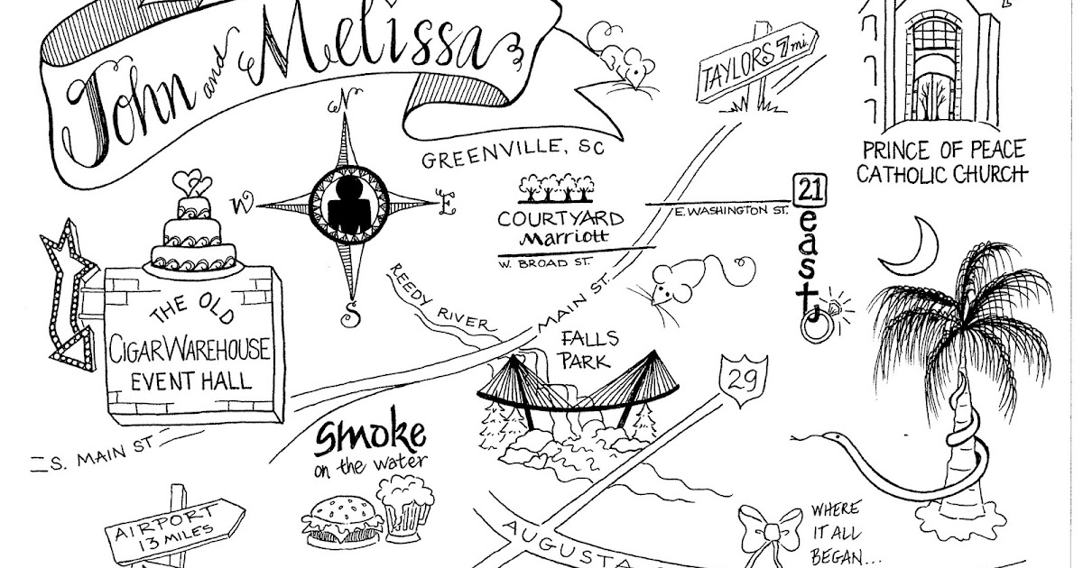 Tickled To Tangle: Dabbling in the Art of Decorative Map Making