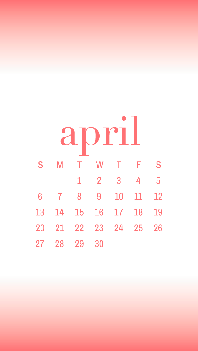 {Freebie} April iPhone Wallpaper
