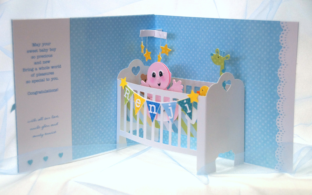 A Star For Chiemi: Pop Up Crib Card
