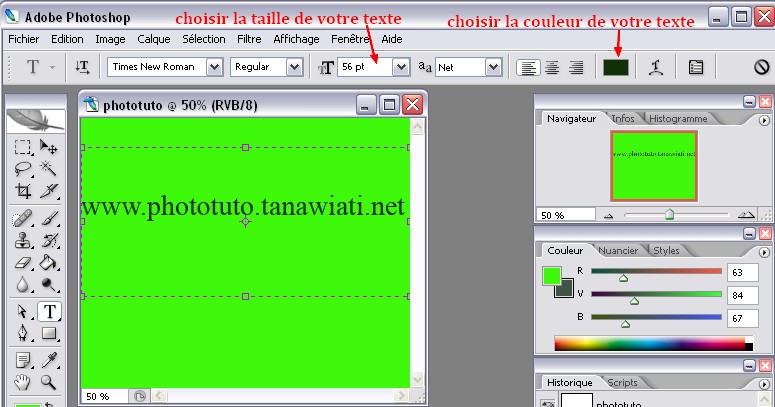 Cours PhotoShop et PhotoFiltre: "Créer un Logo" avec Photoshop