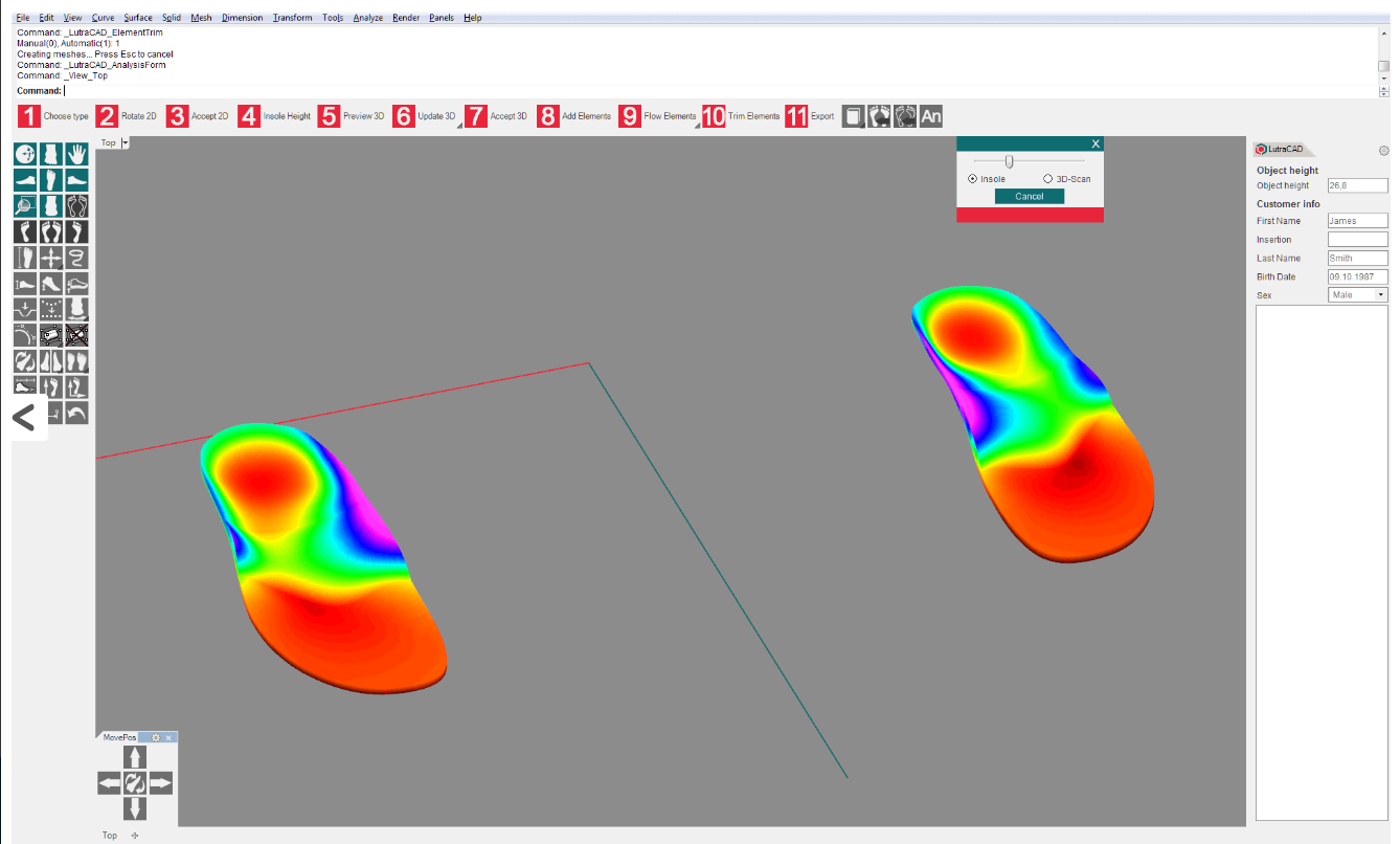 Rhino News, etc.: LutraCAD: Orthotics and insoles design in Rhino