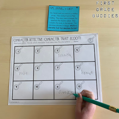 Character Traits Detective | First Grade Buddies