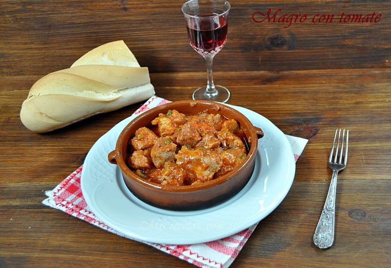 MIS RECETAS. COM: Magro con tomate
