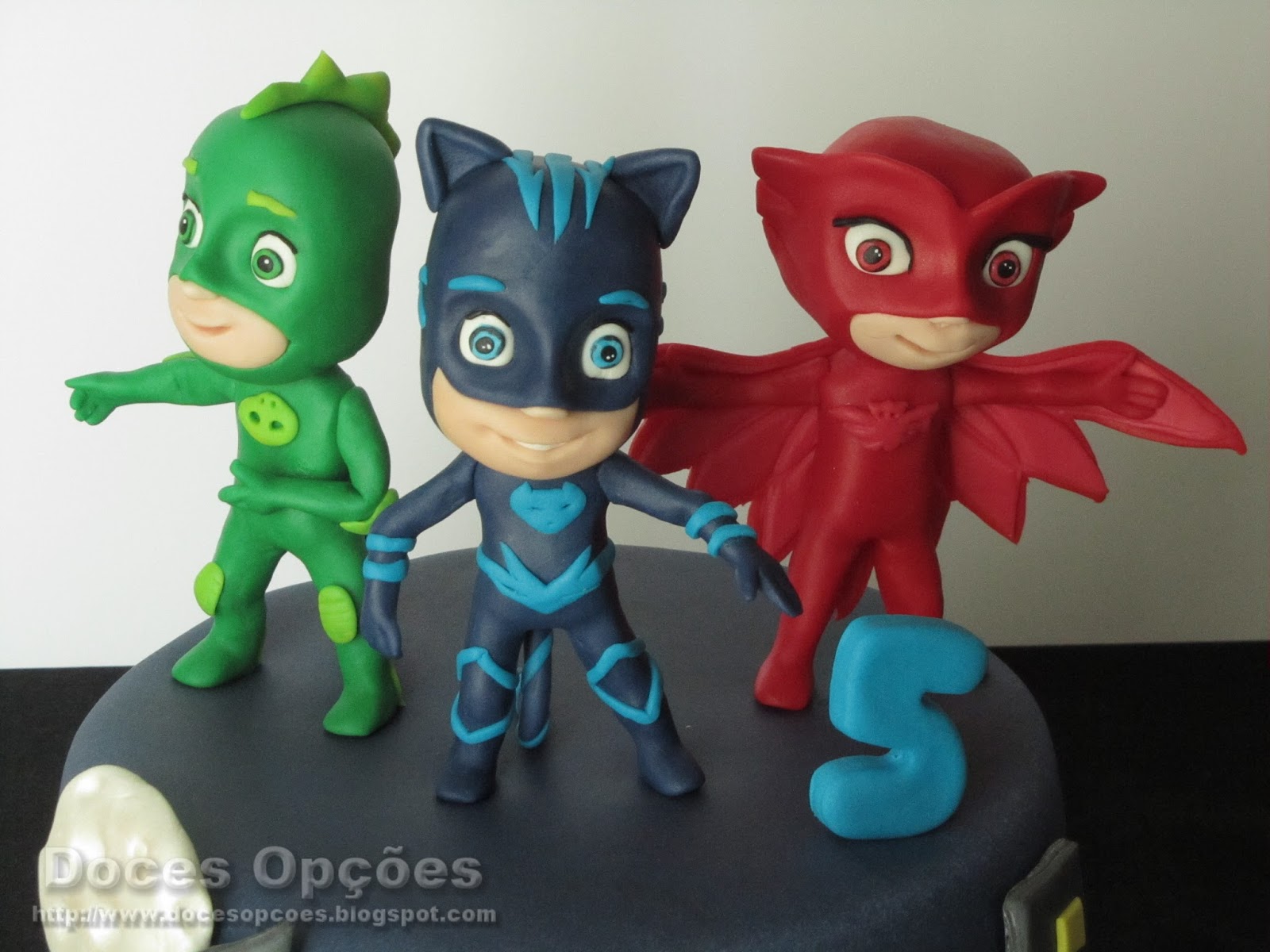 Doces Opções: Bolo de aniversário PJ Masks