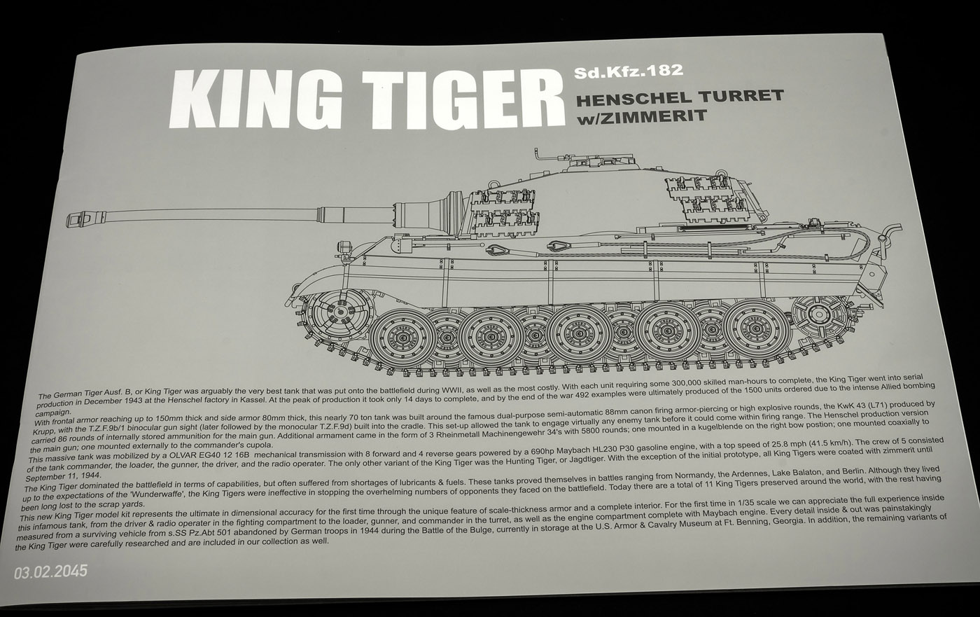 The Modelling News: In-Boxed: Takom’s 35th scale Sd.Kfz.182 King Tiger ...