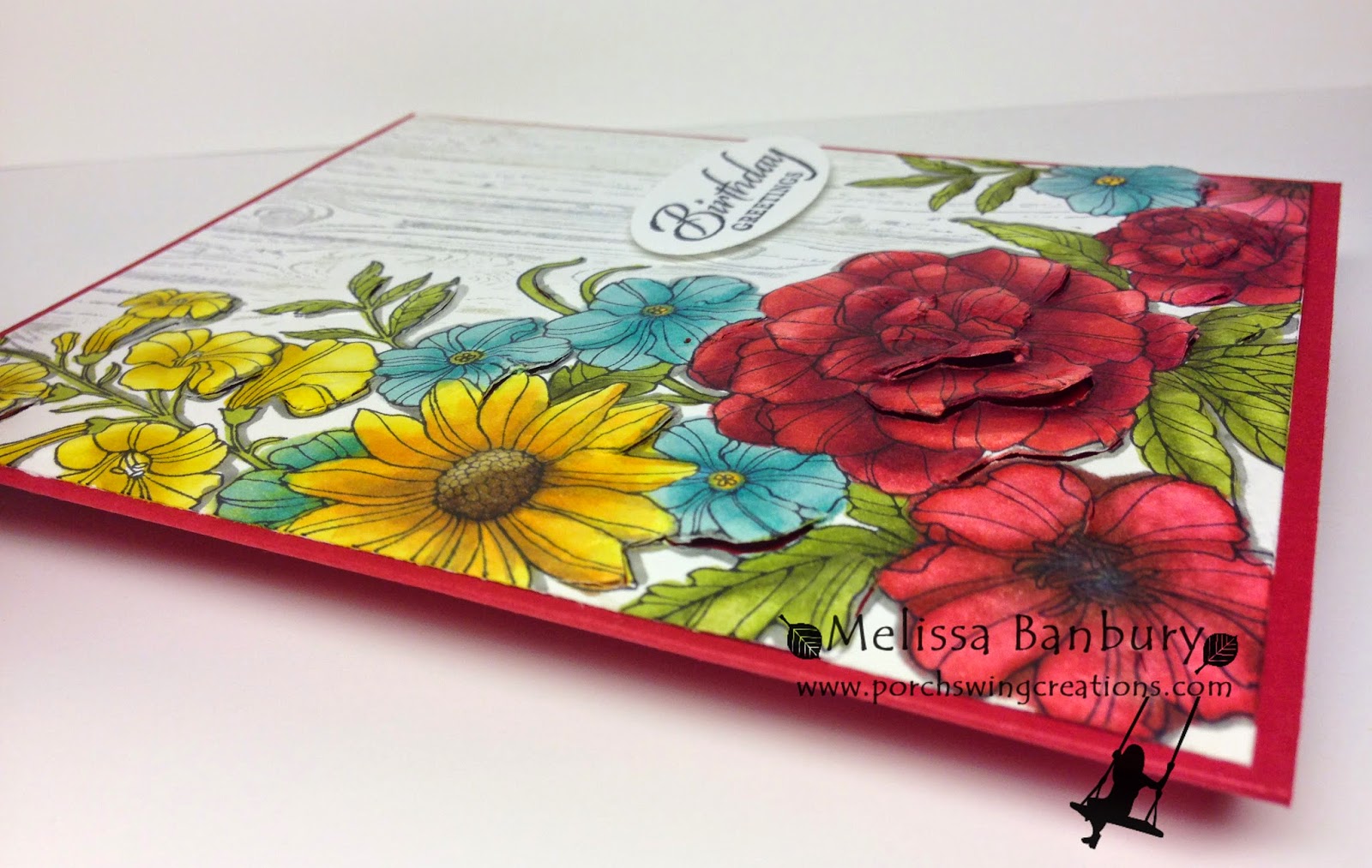 Porch Swing Creations: Corner Garden One Layer Paper Tole