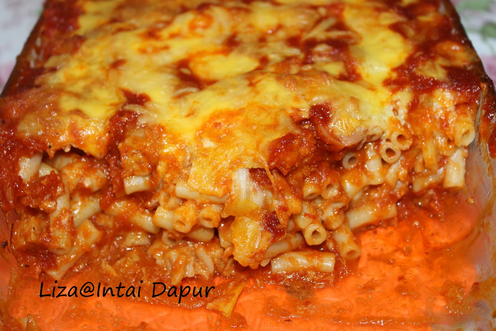 INTAI DAPUR: Baked Macaroni Double Cheese....