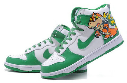 Nike Dunks Custom Design Sneakers : Super Mario Nike SB Dunk King ...