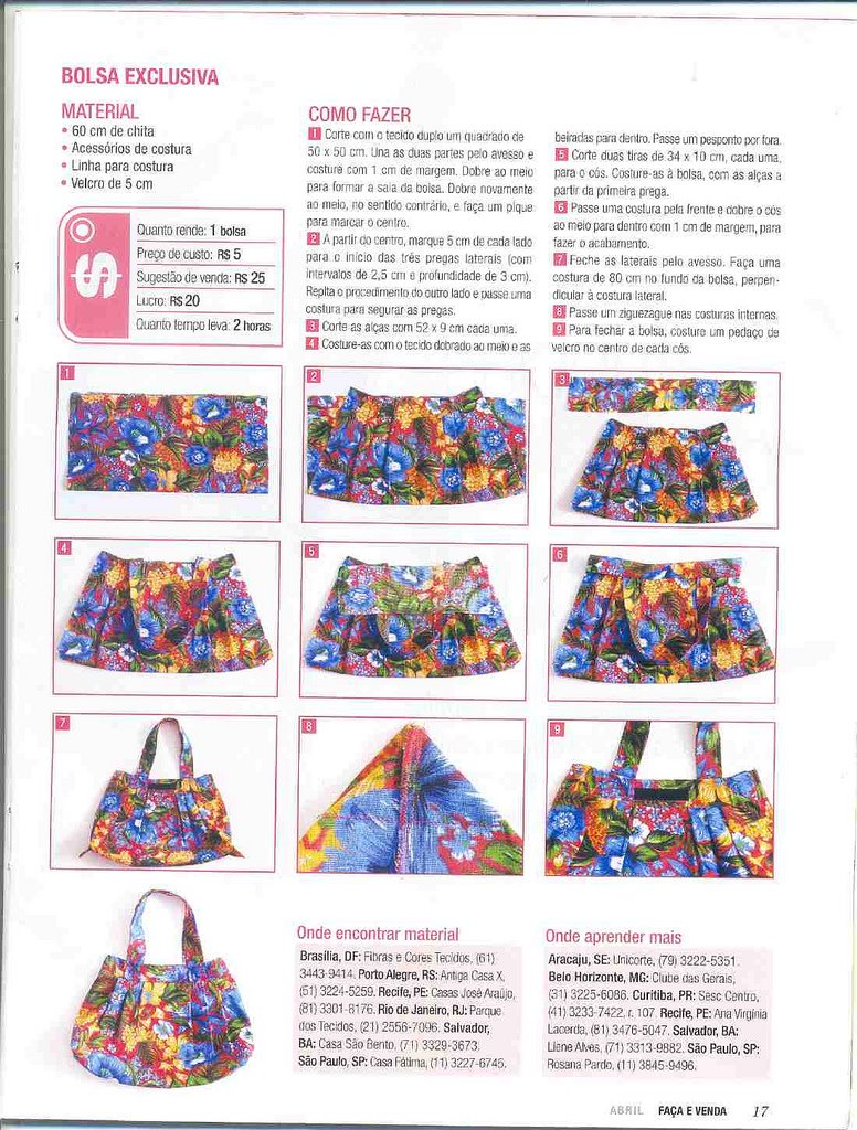 Costurar com Amor: Moldes de malas