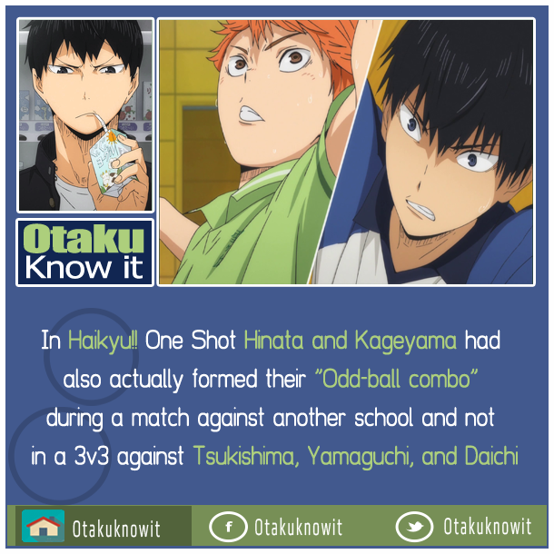 Haikyu!! Hinata and Kageyama facts .:: Otaku Know iT
