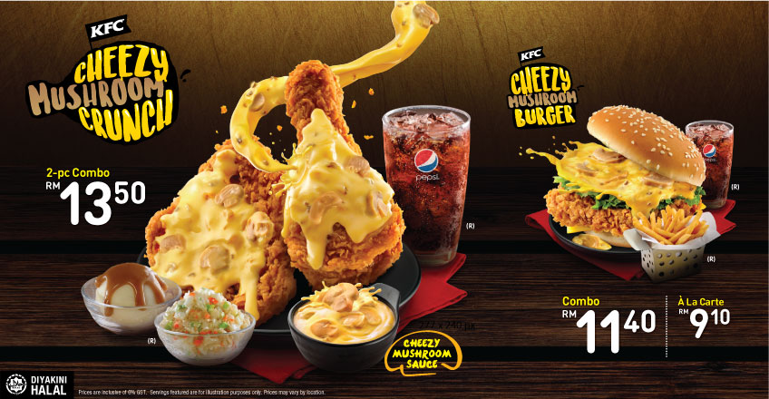 orked dan violet: KFC cheesy mushroom baru. yang best dan yang tak best.