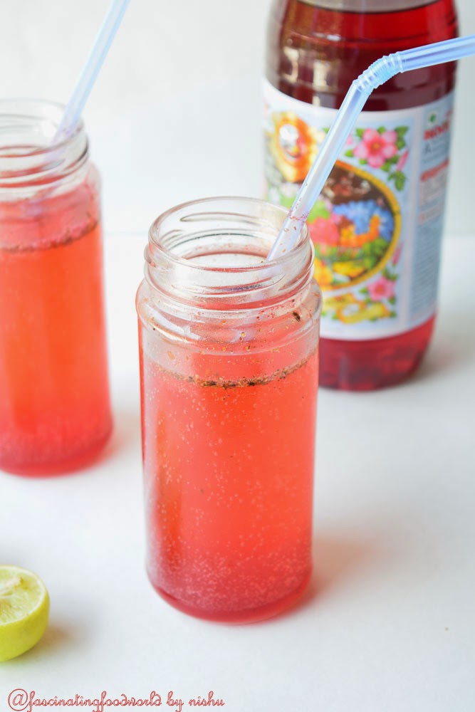 Rose masala spritzer
