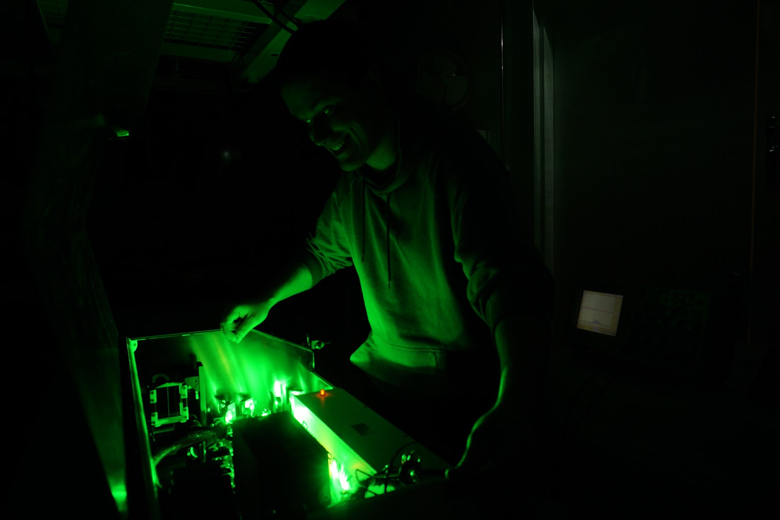 Messing around in the lab