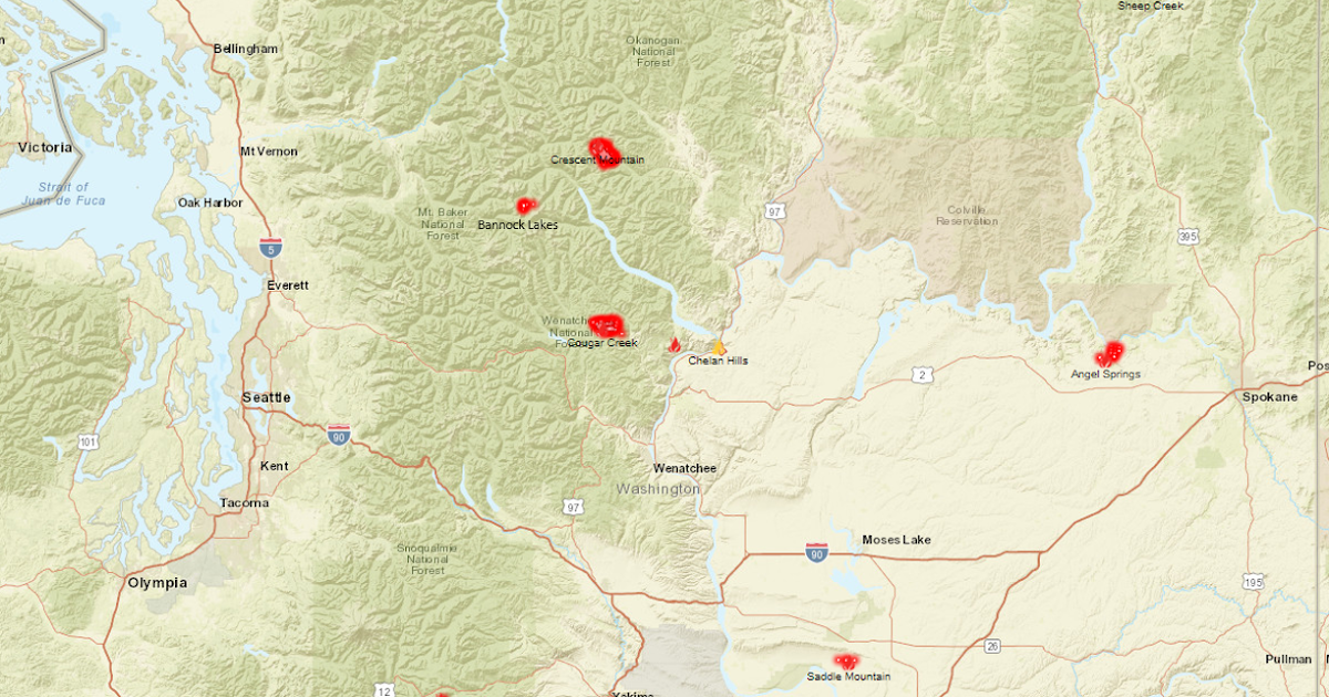 Washington Smoke Information: 8/3/2018 Status of Wildfires in Washington