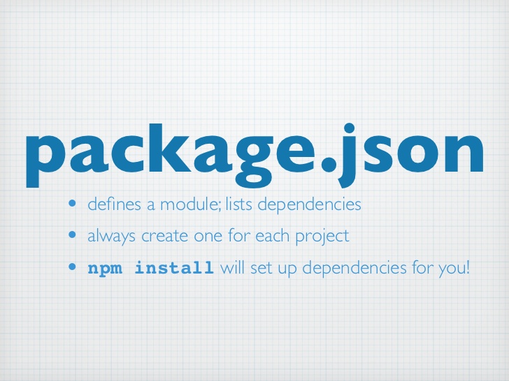 What is package.json file? - livescript