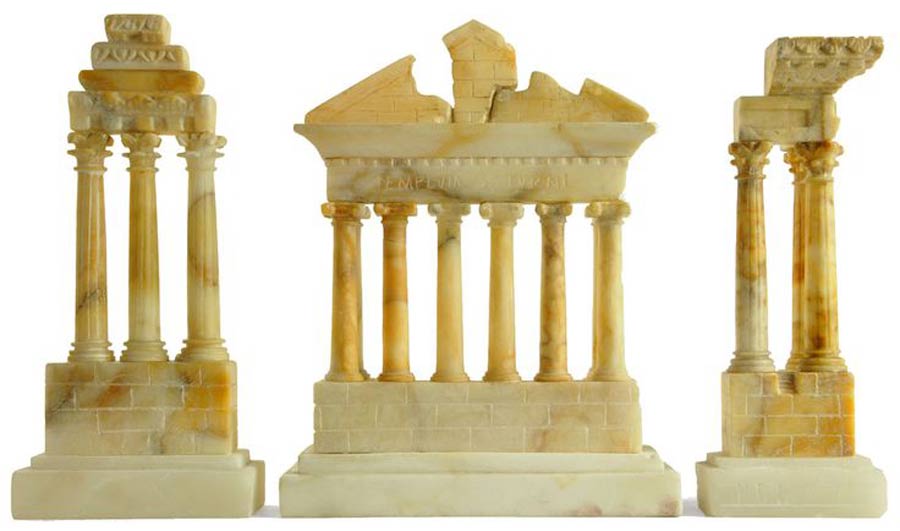 Building Collector: Alabaster Souvenir Buildings, Arches & Columns