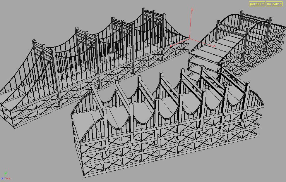 Final Year Project - It Came From Space: Bridge asset modelled using ...