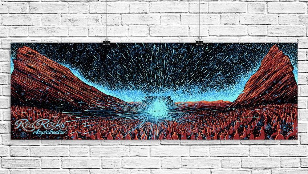 INSIDE THE ROCK POSTER FRAME BLOG: James Eads Red Rocks Amphitheater Print